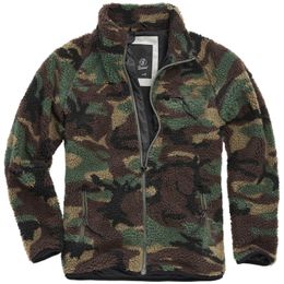 Brandit Teddyfleece Jacke woodland, Gr&ouml;&szlig;e M