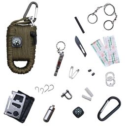 Mil-Tec Paracord Survival Kit Large oliv