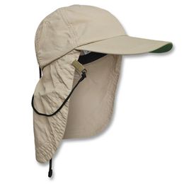Fox Sahara Cap langer Nackenschutz beige