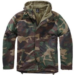 Brandit Windbreaker Frontzip woodland, Gr&ouml;&szlig;e M