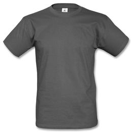 Basic T-Shirt anthrazit, Gr&ouml;&szlig;e L
