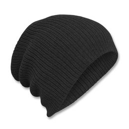 MFH Beanie Strickm&uuml;tze extra lang schwarz