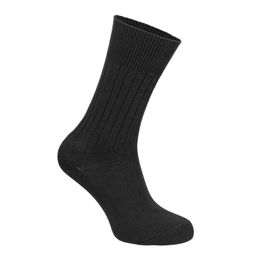 Sportsocken mit Pl&uuml;schsohle schwarz, Gr&ouml;&szlig;e 45-47
