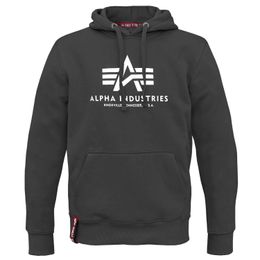Alpha Industries Basic Hoody Kapuzen Pullover schwarz, Gr&ouml;&szlig;e 3XL