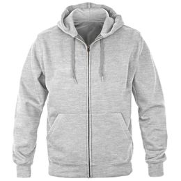 Fruit of the Loom Premium Kapuzen Pullover Zip grey heather, Gr&ouml;&szlig;e L