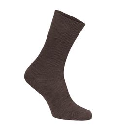 Kurzsocken ohne Gummi braun, Gr&ouml;&szlig;e 39-41