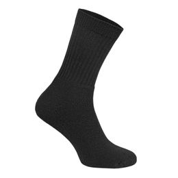 Tennissocken Baumwolle schwarz, Gr&ouml;&szlig;e 39-42