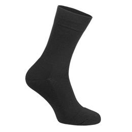 Sportsocken Athletic mit Pl&uuml;schsohle schwarz, Gr&ouml;&szlig;e 45-47