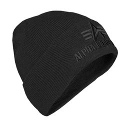 Alpha Industries 3D Beanie M&uuml;tze schwarz