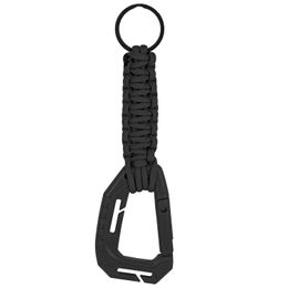 Mil-Tec Schl&uuml;sselanh&auml;nger Paracord m. Karabiner MOLLE schwarz