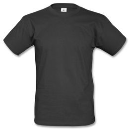 Basic T-Shirt schwarz, Gr&ouml;&szlig;e 4XL