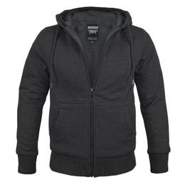 Poolman Hooded Sweatjacke mit Teddyfutter schwarz, Gr&ouml;&szlig;e L