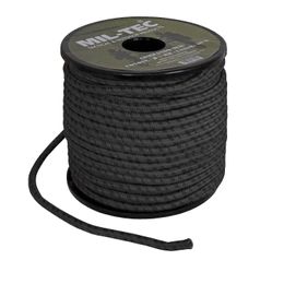 Mil-Tec Commando Seil Rolle 7mm (50M) schwarz