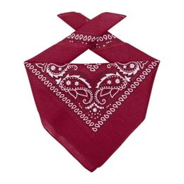 MFH Bandana klassisch 55 x 55 cm burgund/schwarz
