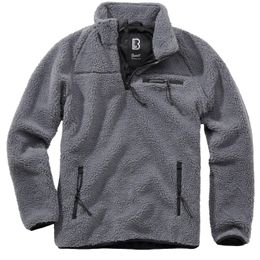 Brandit Teddyfleece Troyer anthrazit, Gr&ouml;&szlig;e 3XL