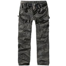 Brandit Adven Slim Fit Cargo Hose darkcamo, Gr&ouml;&szlig;e L