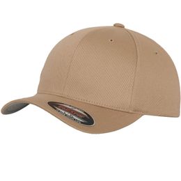 Flexfit Baseball Cap Wooly Combed khaki, Gr&ouml;&szlig;e S/M