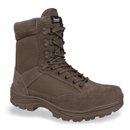 Mil-Tec Tactical Boot m. YKK Zipper braun, Gr&ouml;&szlig;e 44/US 11