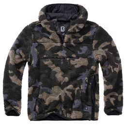 Brandit Teddyfleece Worker Pullover darkcamo, Gr&ouml;&szlig;e M