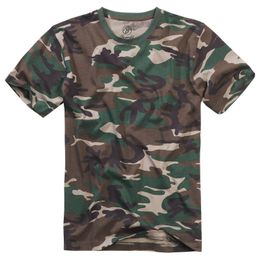 Brandit Premium T-Shirt Cotton woodland, Gr&ouml;&szlig;e XXL