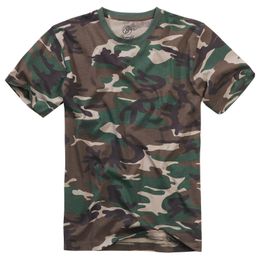 Brandit Premium T-Shirt Cotton woodland, Gr&ouml;&szlig;e 5XL