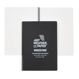 Wasserfester Notizblock A4 schwarz