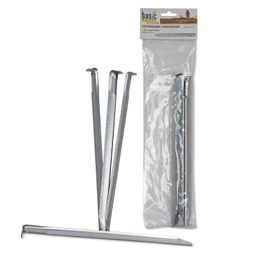 Basic Nature Stahlblech Heringe Halbrund 30 cm 6er-Pack