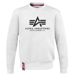 Alpha Industries Basic Sweater wei&szlig;, Gr&ouml;&szlig;e XL