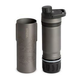 Grayl Titanium UltraPress Wasserfilter Trinkflasche covert black
