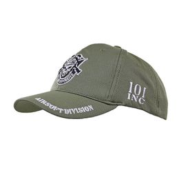 Kids Baseball Cap Totenkopf oliv