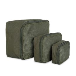 Mil-Tec Netz Pouch 3er-Set oliv