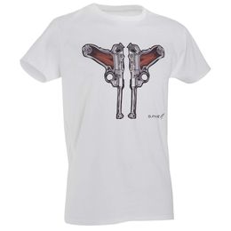 T-Shirt Luger Guns (Sale) wei&szlig;, Gr&ouml;&szlig;e S