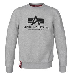 Alpha Industries Basic Sweater grey heather, Gr&ouml;&szlig;e L