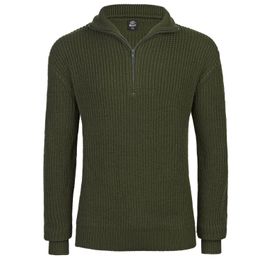 Brandit Strickpullover Marine Troyer oliv, Gr&ouml;&szlig;e S