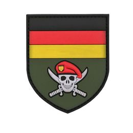 Rubber Patch Wappen Kommando Skull