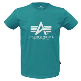 Alpha Industries Basic Alpha T-Shirt blue lagoon, Gr&ouml;&szlig;e L
