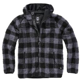Brandit Teddyfleece Worker Jacket (Sale) black/grey, Gr&ouml;&szlig;e 6XL