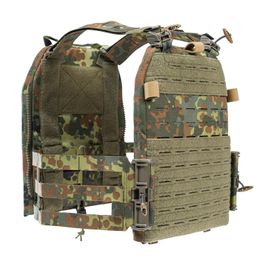 Plattenträger-Set Plate Carrier MX042 5fb flecktarn, Größe L
