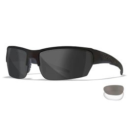 Saint Taktische Brille mit 2 Gl&auml;sern schwarz