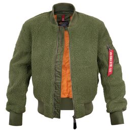Alpha Industries MA-1 Teddy Fliegerjacke (Sale) sage green, Gr&ouml;&szlig;e 3XL