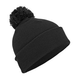 Beechfield Bommelm&uuml;tze Original Pom Pom Beanie schwarz