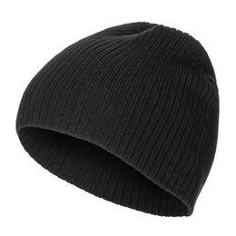 Fox Ripstrickm&uuml;tze Beanie extra kurz schwarz