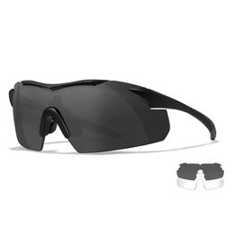 Vapor 2.5 Taktische Brille mit 2 Gl&auml;sern schwarz