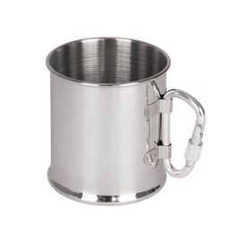 Fox Edelstahl Tasse mit Karabiner 220 ml