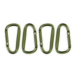 Origin Outdoors Zubeh&ouml;rkarabiner D-Form 4er Set oliv