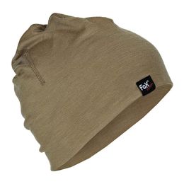 Fox Beanie Merino Lite coyote tan