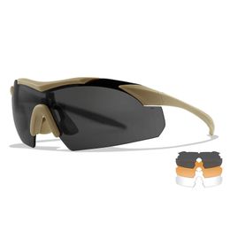 Vapor 2.5 Taktische Brille mit 3 Gl&auml;sern tan