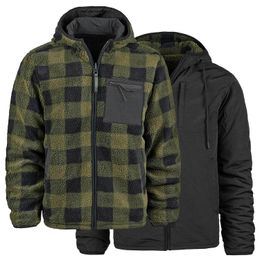 Fostex Sherpa-Softshell Wendejacke oliv/schwarz, Gr&ouml;&szlig;e L