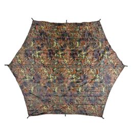 MFH Hexagon-Tarp 340 x 310 cm flecktarn