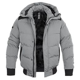Poolman Winterjacke Melford mit Kunstfellfutter light grey, Gr&ouml;&szlig;e XXL